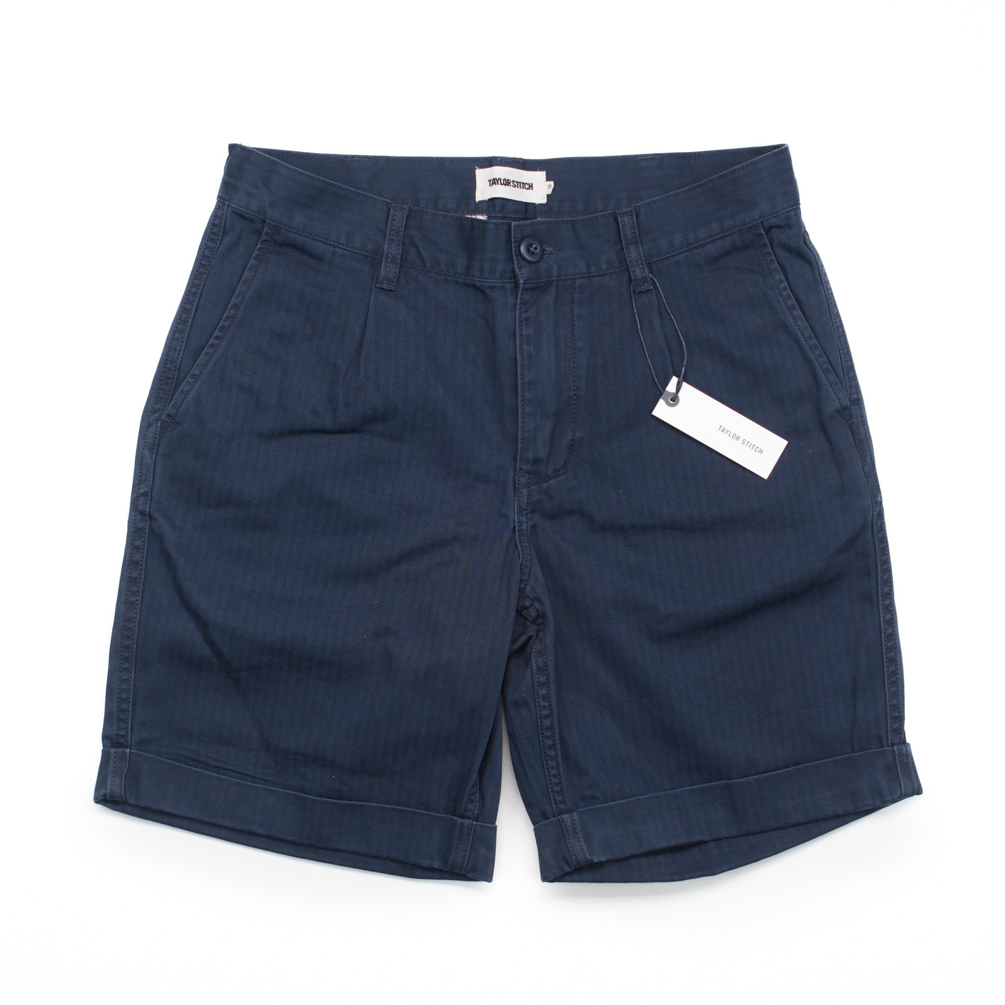 The Matlow Short in Dark Navy Herringbone #1421 – The Revive Club