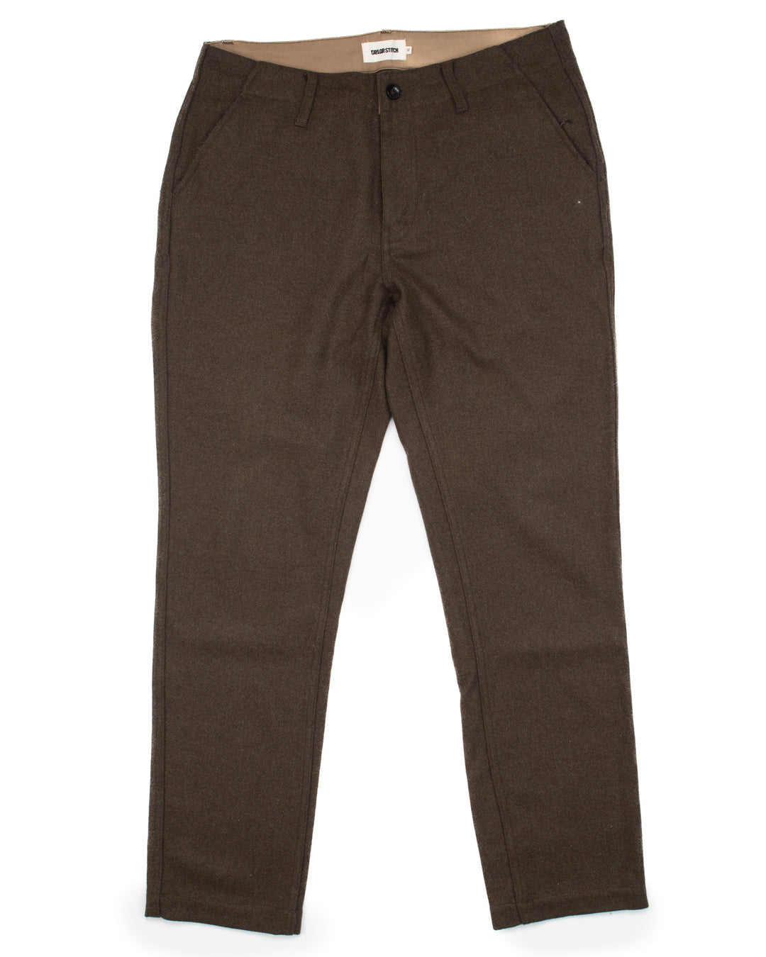 Carnegie Pant in Herringbone Olive Wool #1621 – The Revive Club