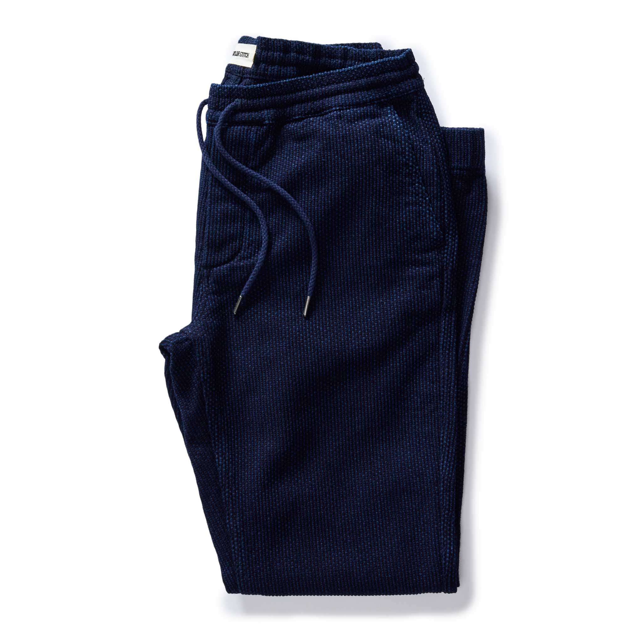 The Apres Pant in Rinsed Indigo Sashiko – The Revive Club